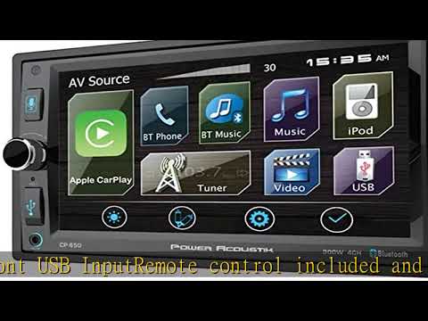 POWER ACOUSTIK CP-650 Double DIN Bluetooth In-Dash Digital Media Car Stereo Receiver with Touchscre