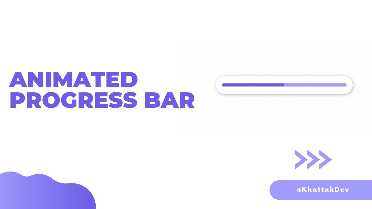 How to create an animated Progress Bar in CSS - Quick and Easy