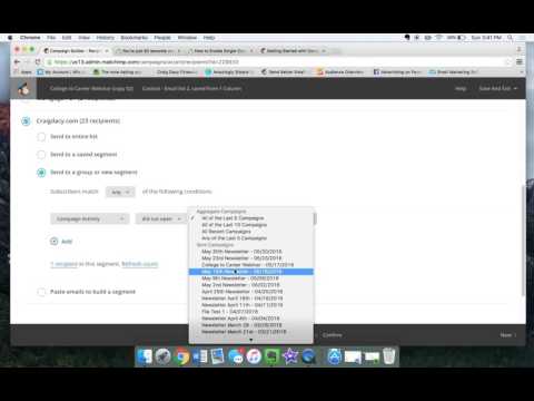 How to target unopened campaigns in Mailchimp