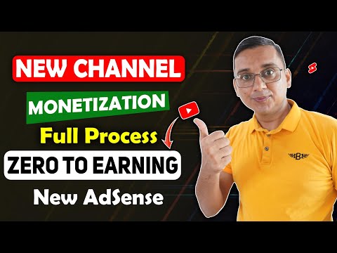 How to Create New AdSense for YouTube? New Channel Monetization Process | Part-1