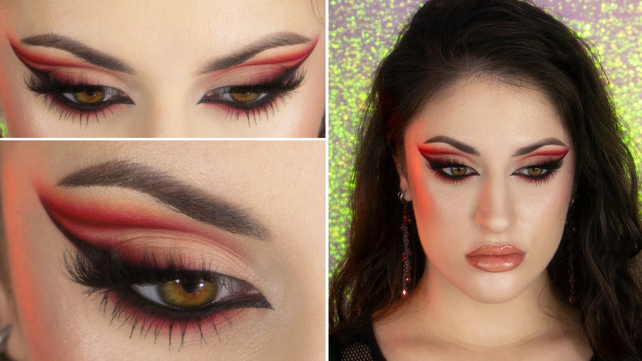 Siren Eyes Red Eyeshadow Tutorial