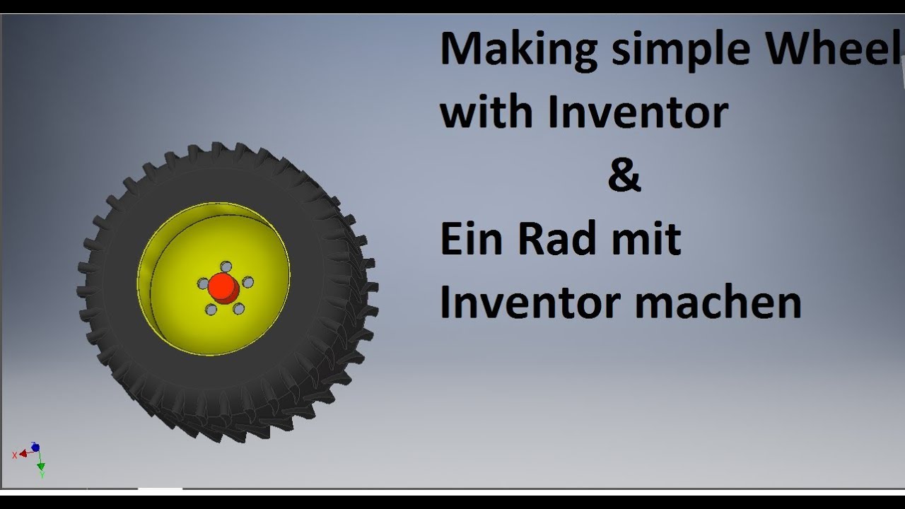 Autodesk Inventor making simple Wheel & Rad