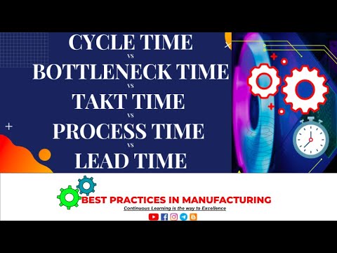 Cycle Time VS Bottleneck Time VS Takt Time VS Process Time VS Lead Time | Lean Seekho