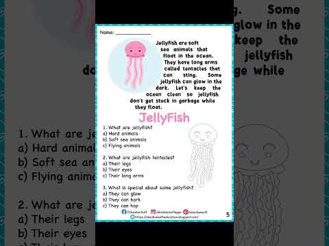 🐠 Ocean Day Worksheets for Kids | Printables for Grade 1 with FREE Sample 🌊