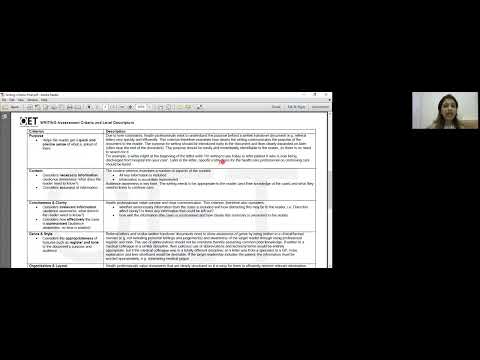 Writing Evaluation Criteria