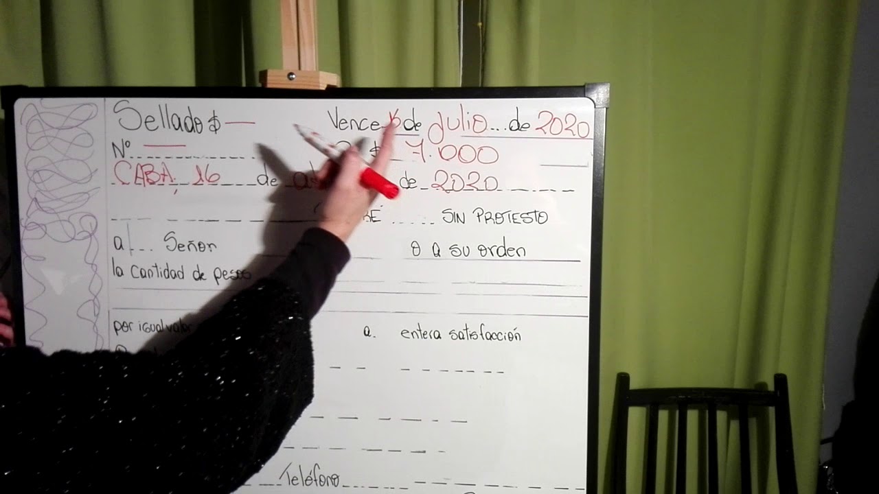 Confección de pagare