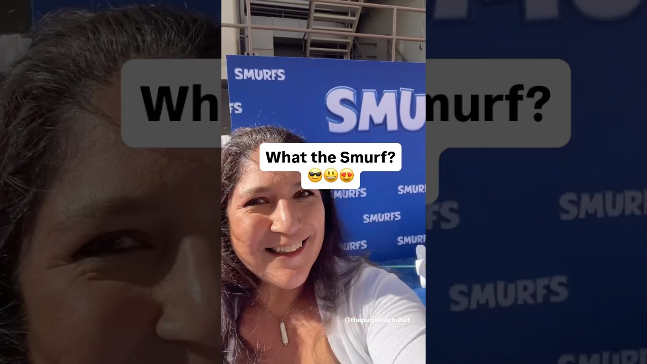 I Got Smurfed at the Smurf Screening Party! #smurfsmovie #youtubeshorts #youtubecreators