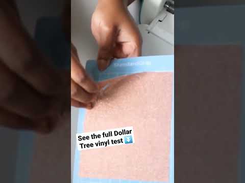 The Best setting for cutting Dollar Tree vinyl!