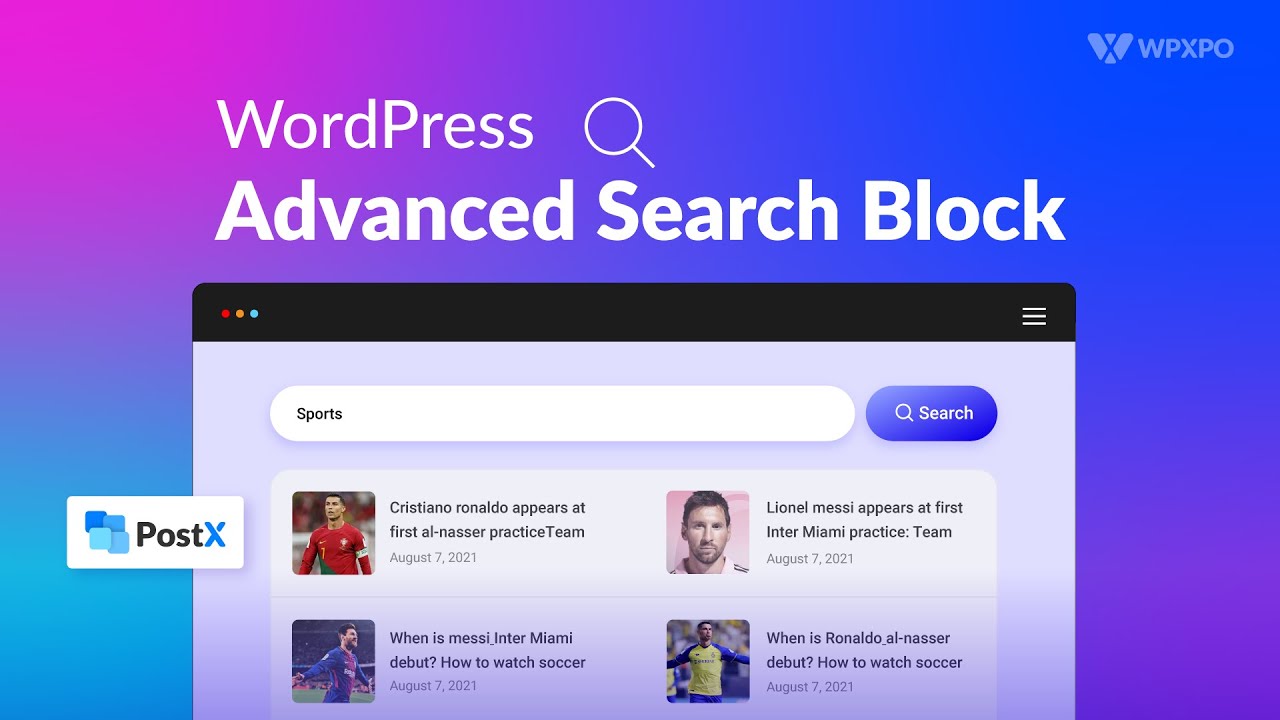 Introducing PostX Advanced Search Block for WordPress Websites