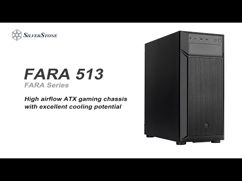 銀欣 FARA 513 電腦機殼 (ATX/Type-C/5.25*1/內建風扇後1/網孔面板/顯卡380mm/塔散161.5mm)-SST-FA513-B-C-欣亞數位 ‧ 買電腦，找欣亞