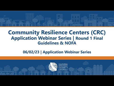 CRC Round 1 Final Guidelines & Notice of Funding Availability