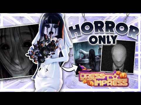 ONLY Using HORROR OUTFITS In Dress To Impress!
