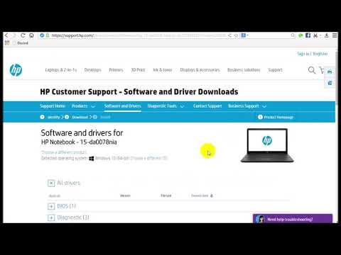 HP Notebook - 15-da0078nia | Driver