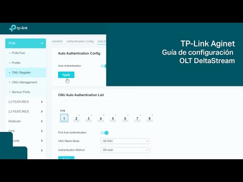 TP-Link Aginet | Guía de configuración OLT DeltaStream