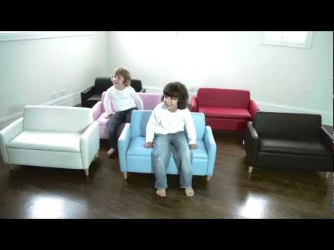 Hip Kids Hudson sofa chair w/ Toy Storage | Childrens Couch Sofas