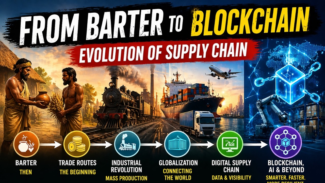 Evolution of Supply Chain Management Explained Step By Step | (AI, Resilience & Sustainability)