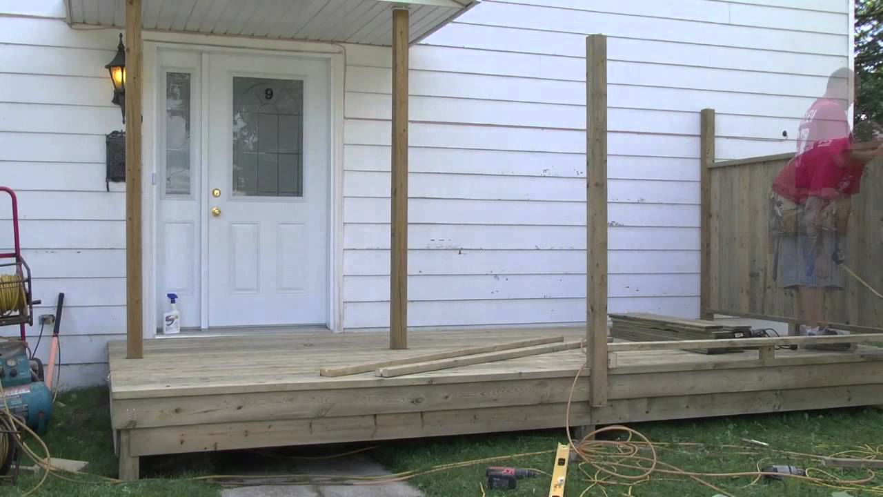 Construction patio bois traité en 15 secondes