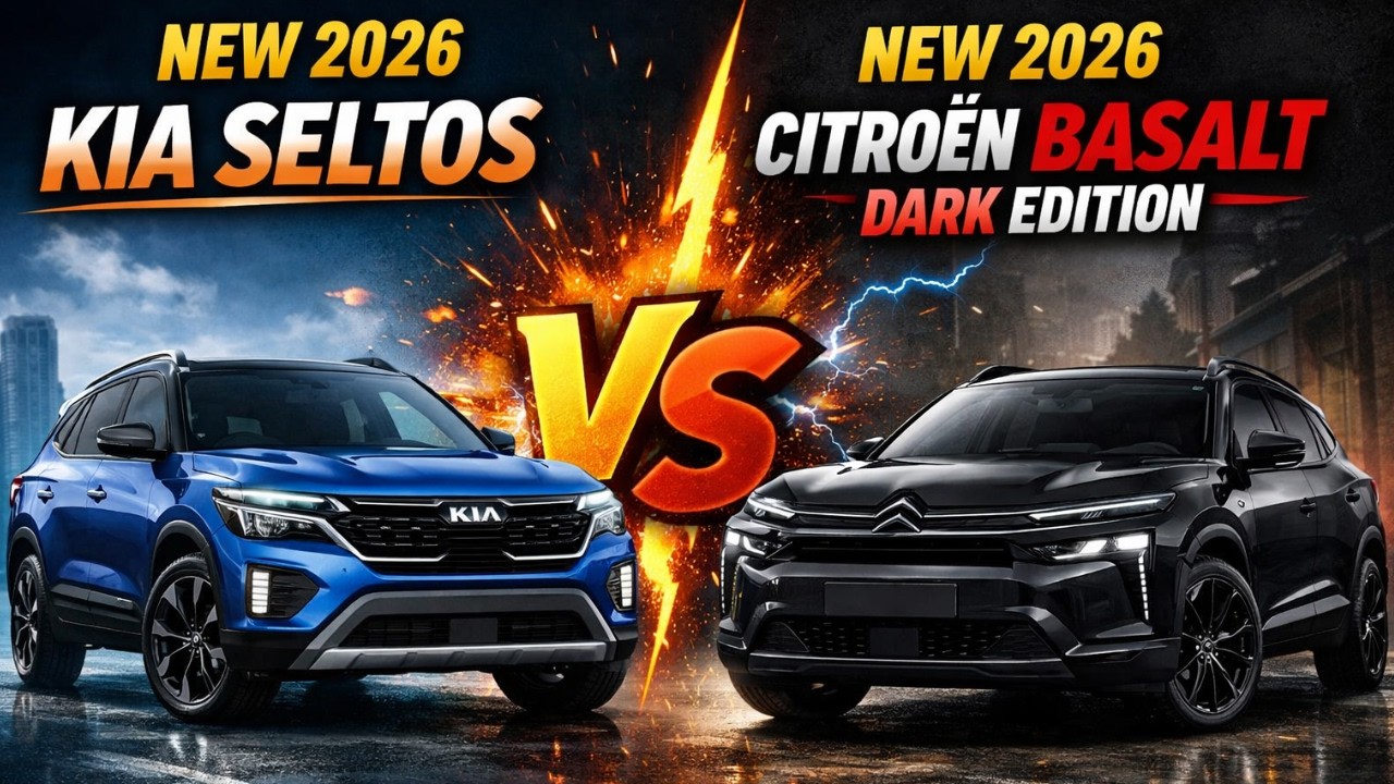New 2026 Kia Seltos Vs 2026 Citroën Basalt Dark Edition Comparison details