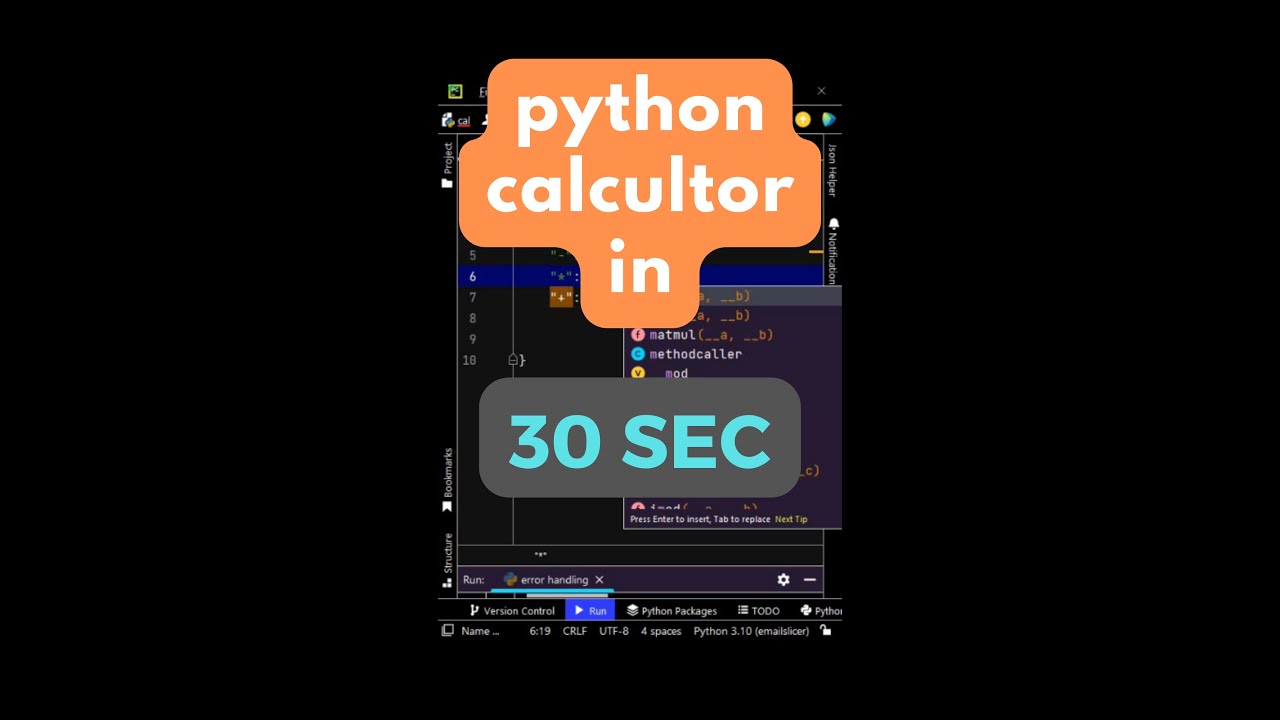 Simple Calculator in python | Python tutorials #python #calculator