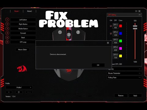How to fix Redragon M601 RGB Gaming mouse device is disconnected
