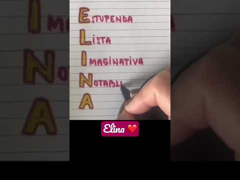 Significado del nombre ELINA #nombre #significado #elina