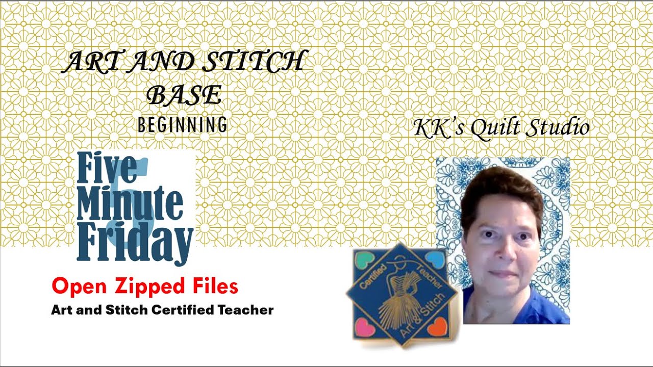 Art and Stitch Open Zipped Files