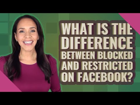What is the difference between blocked and restricted on Facebook?