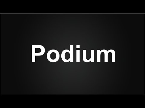 Podium Meaning in Urdu, How to Say Podium in English, Podium Meaning in Hindi