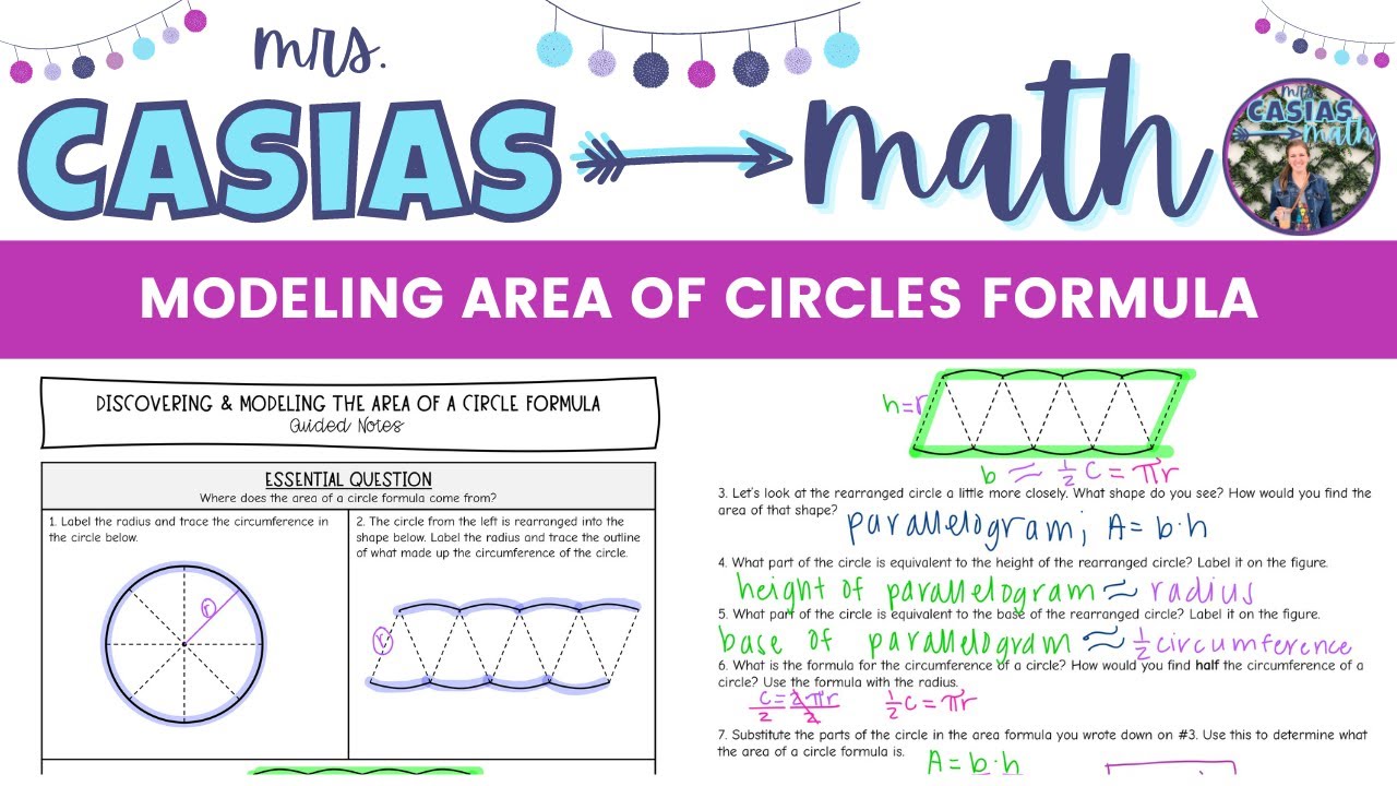 Area of Circles Formula Discovery and Modeling | 7th Grade Math Lesson