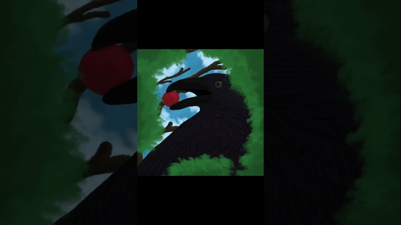 Cute Crow Speedpaint! #speedpaint #art #birds #cute #crow #digitalart