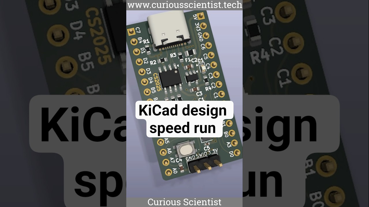 #kicad #pcb #design #speedrun #schematics #ch32v006k8u6 #microcontroller #electronics