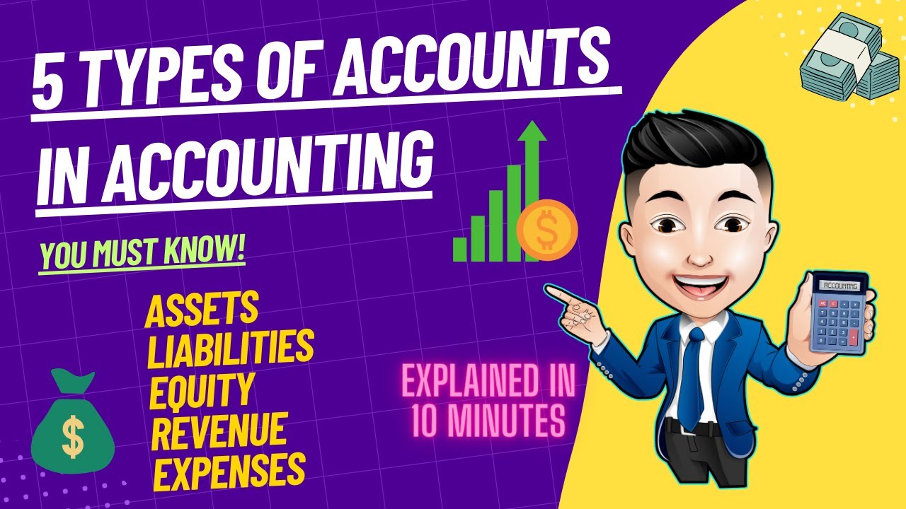 Assets / Liabilities / Equity / Revenue / Expenses Accounts Explained