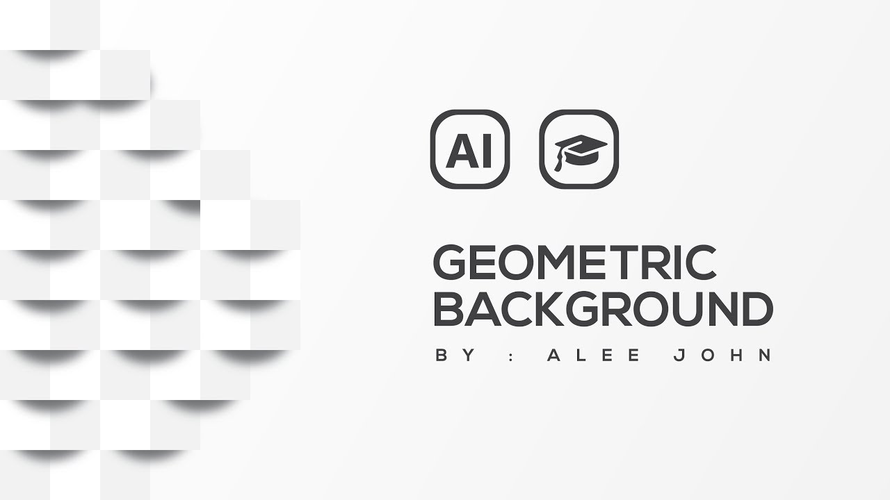 Abstract Geometric Background In Adobe Illustrator CC