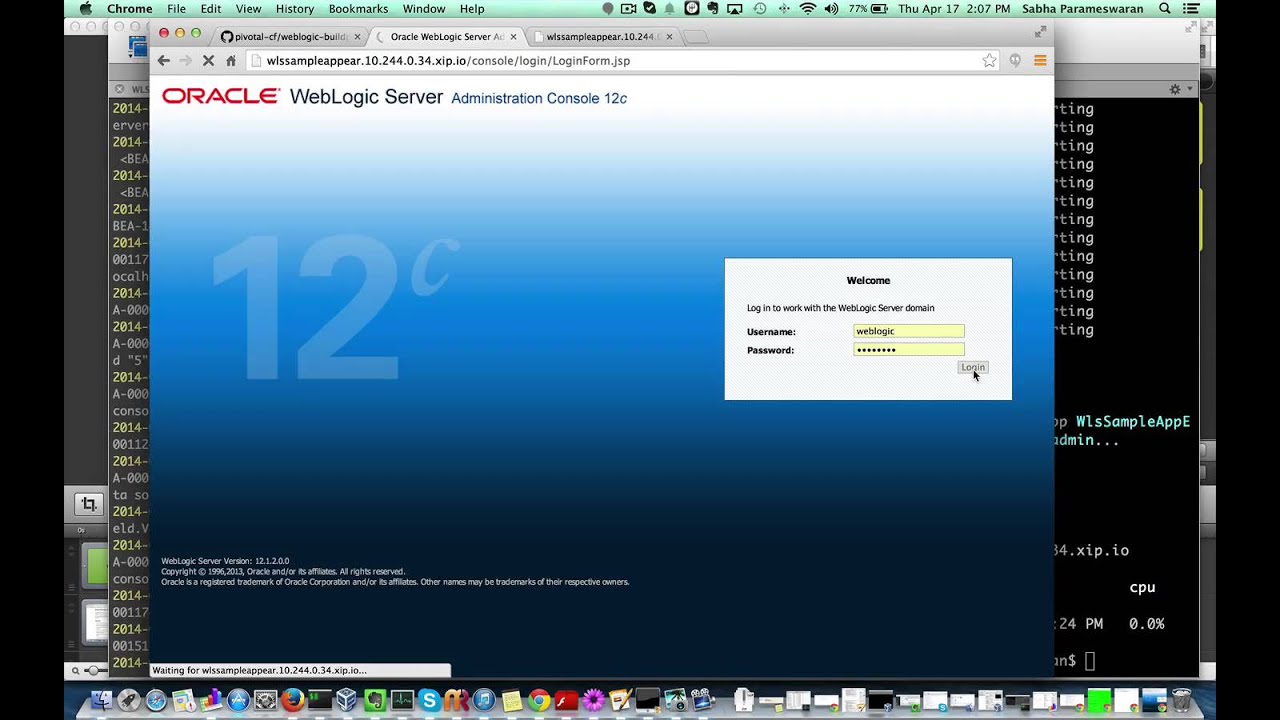 WebLogic Buildpack for Cloud Foundry (detailed)