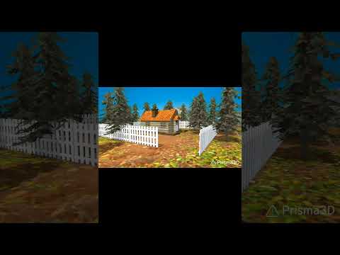 Prisma 3D Pro 3.0 forest house // Prisma 3D Pro modeling animation #editingexpress3d #prisma3D3.0