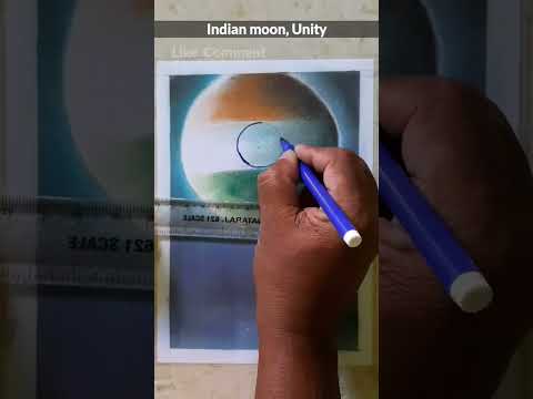 Unity in Diversity drawing | moon flag | #shorts