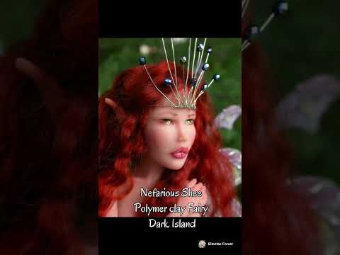 Dark Fairy | #polymerclay #fairies #fairyshort #shorts #artist #ellenfaeforest #faerie #pastwork