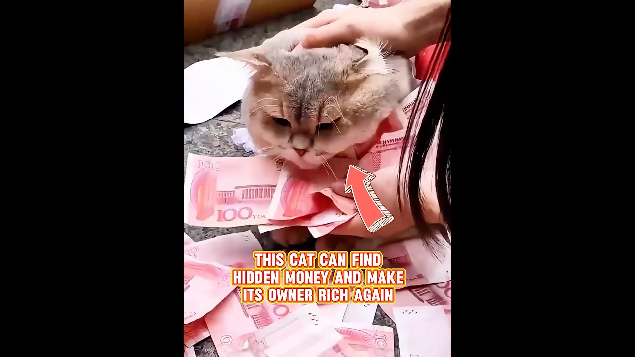 This cat can find hidden money and make its owner rich again