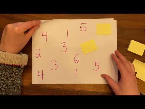 Easy roll and cover dice game for kindergarten