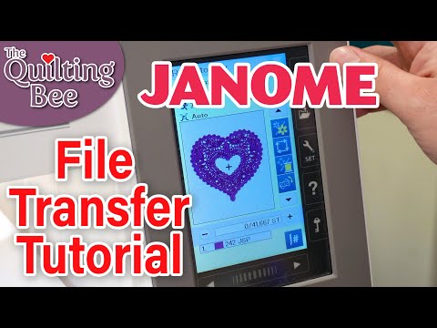 Janome Embroidery File Transfer Tutorial with Grace