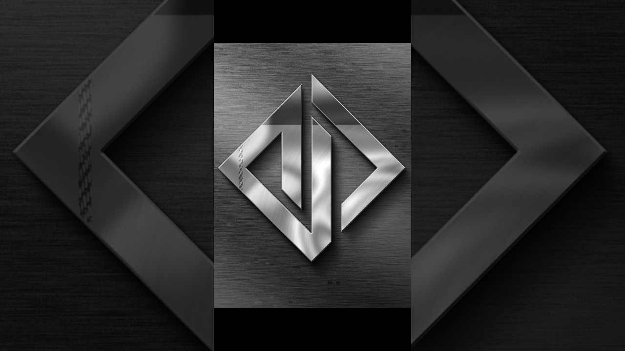 Metallic logo Design in illustrator | Vector Logo  | Graphic Design illustrator #vce #logodesign