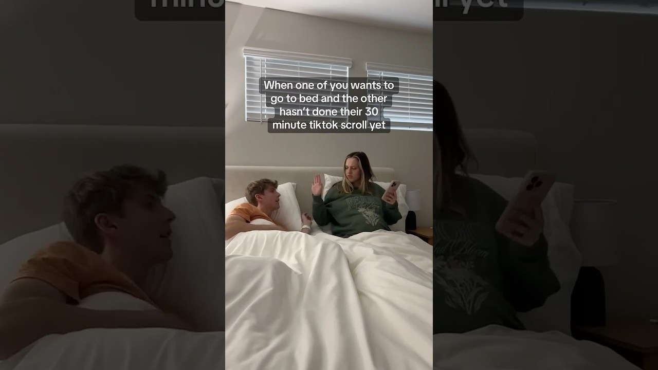 I need to scroll on my phone before going to bed😭