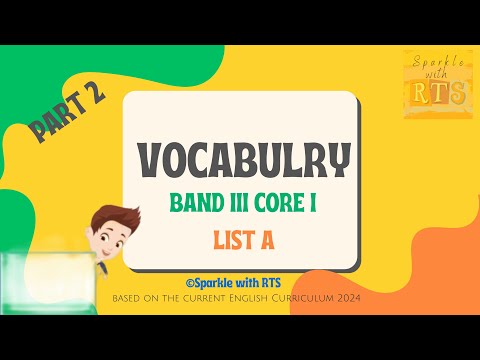 Vocabulary Review and Quiz | BAND III CORE I LIST A| Words starting with the letters D,E,F