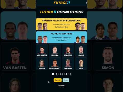 Futbol11 Connections (March 27th) #connections #football #futbol #fyp #foryou