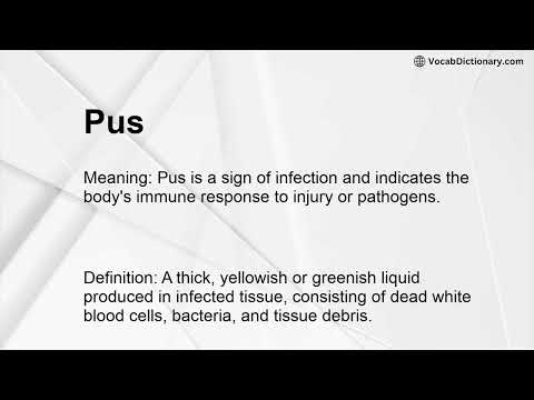 Pus Meaning