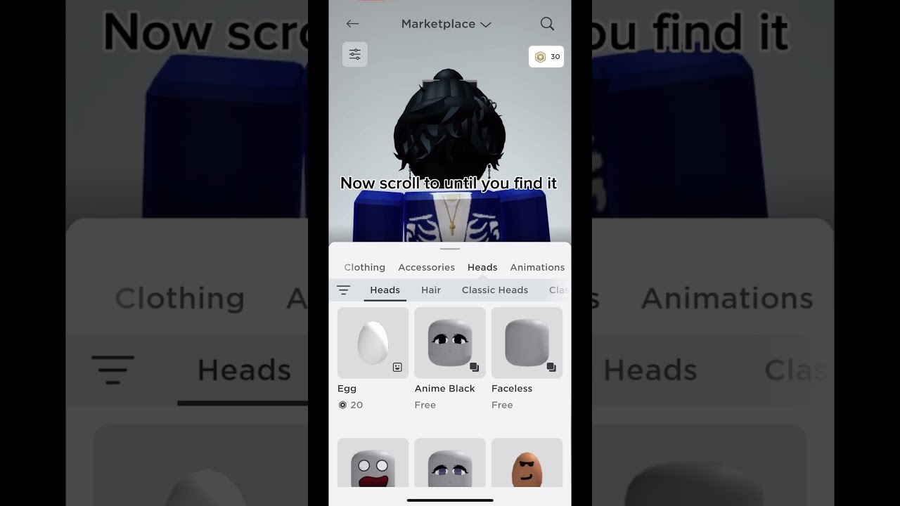 Tut of how to find the robot skeleton head for fake headless! #roblox #Blankets2 #fakeheadless #fypシ