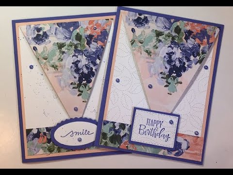 Fancy Flora Fun Fold Birthday Card