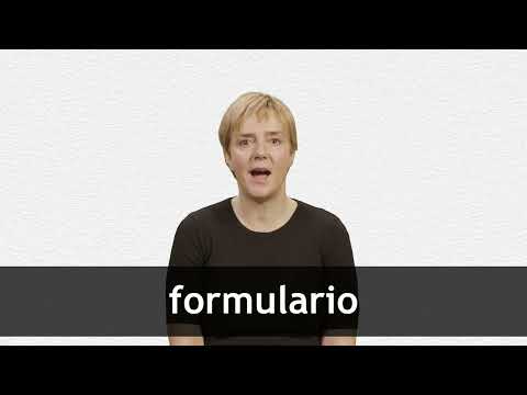 Traducción en inglés de “FORMULARIO” | Collins Diccionario español-inglés