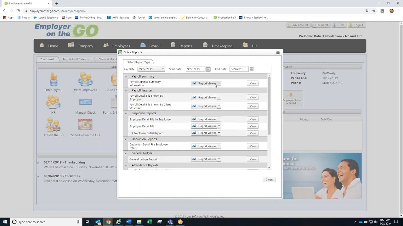 Reports - Quick Report