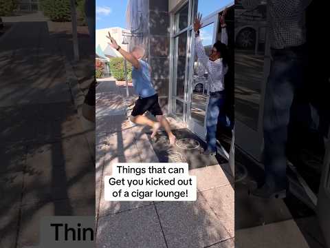 Things you cannot do in a cigar lounge! #cigarsdaily